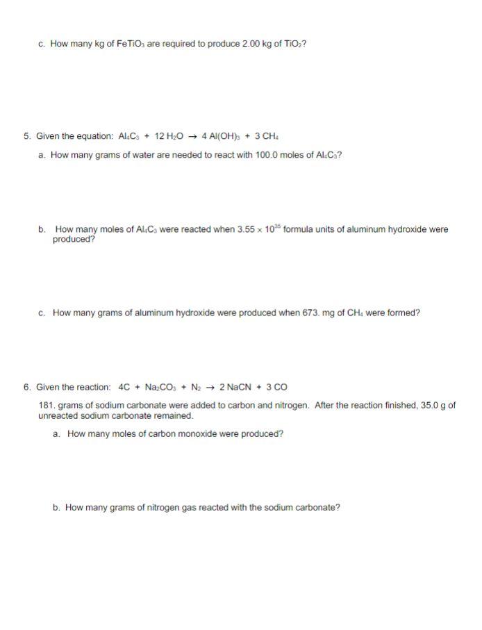 Solved Name: Section: Date: Worksheet 9 Equation | Chegg.com