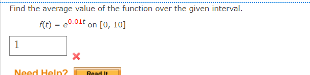 Solved Find The Average Value Of The Function Over The Given