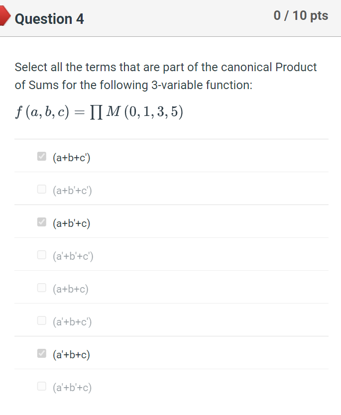 Solved Question 4Select all the terms that are part of the | Chegg.com