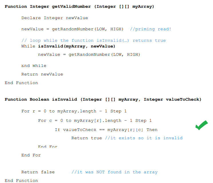 Solved Initializing an Array with Random Unique Values How | Chegg.com