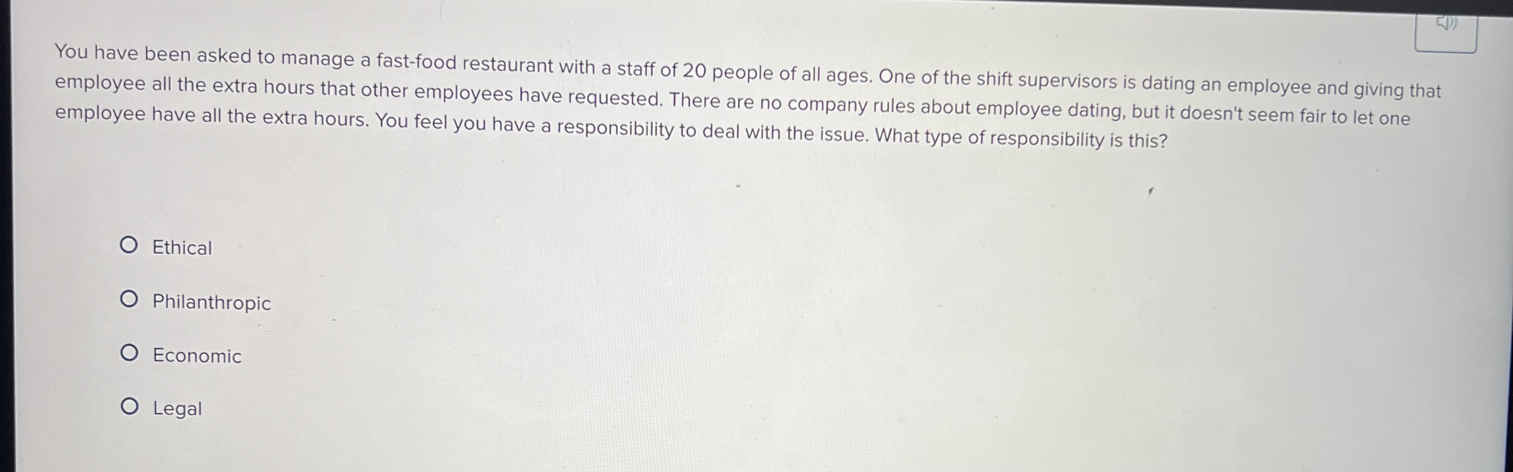 Solved You have been asked to manage a fast-food restaurant | Chegg.com