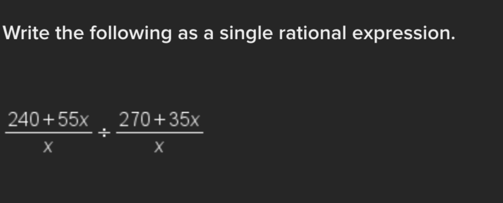 Solved Write the following as a single rational | Chegg.com