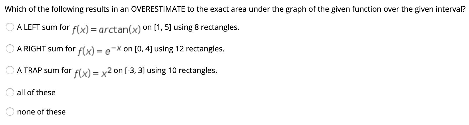 Solved Which of the following results in an OVERESTIMATE to | Chegg.com