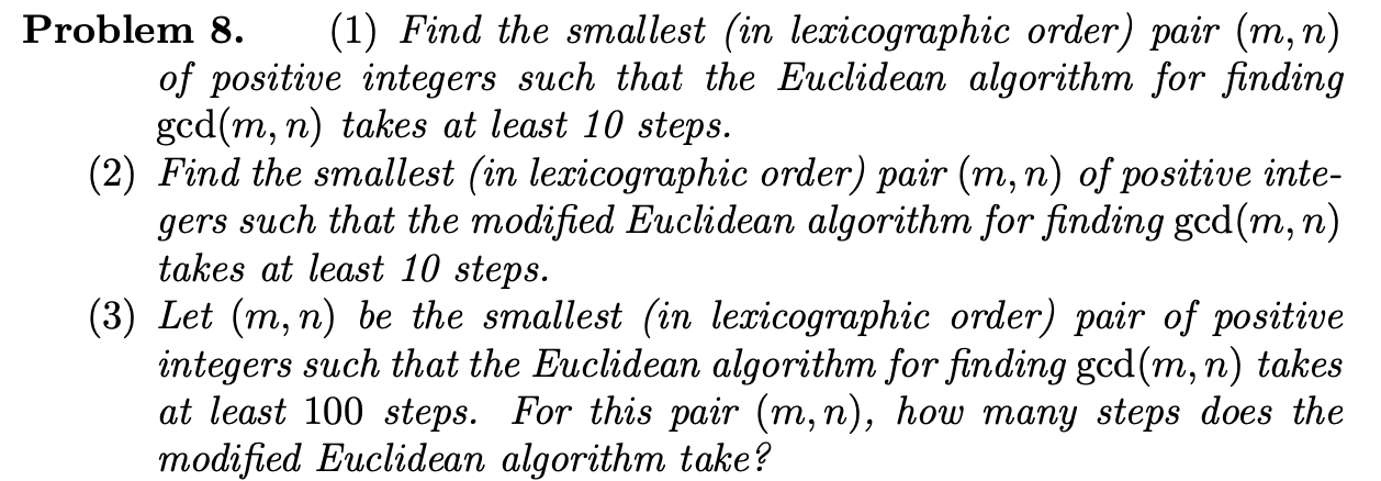 Solved Problem 8 1 ﻿find The Smallest In Lexicographic