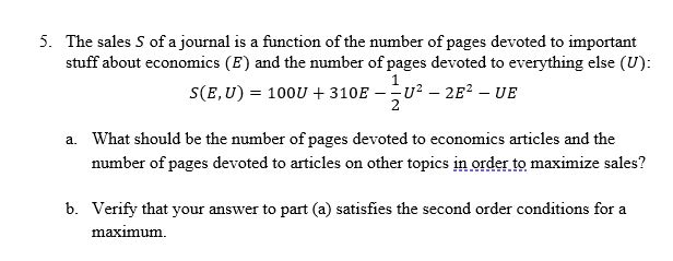 Solved The sales S of a journal is a function of the number | Chegg.com
