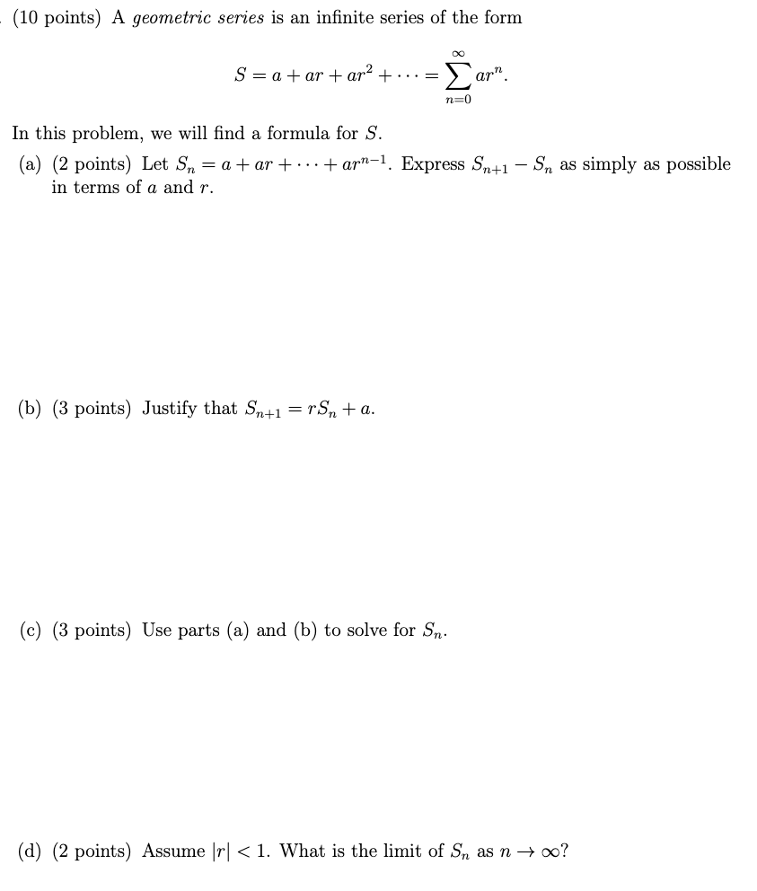 Solved 2. (14 points) Determine whether the following | Chegg.com Solved 2. (14 points) Determine whether the following | Chegg.com
