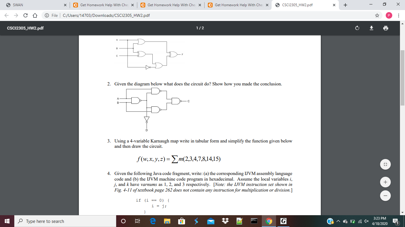 Solved 3. Using a 4-variable Karnaugh map write in tabular | Chegg.com