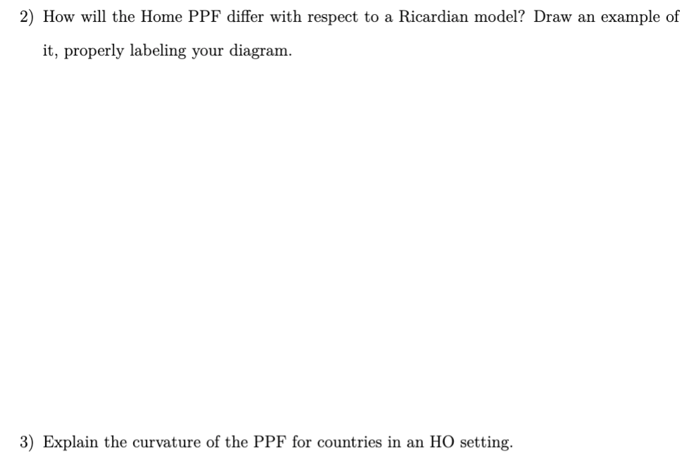 Solved Q2. Suppose we are considering a HO model setting, | Chegg.com