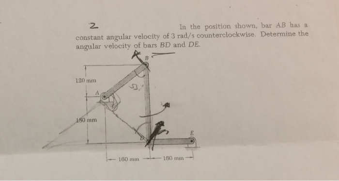 Solved In the position shown, bar AB has a constant angular | Chegg.com