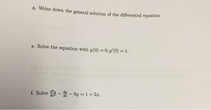 Solved Q2 (2 pts) Classify the following differential | Chegg.com