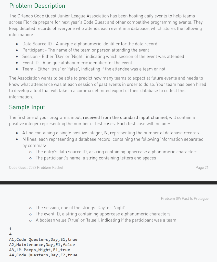 Solved Python Lang Sample Input: 1 4 A1,Code | Chegg.com