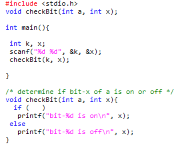 Solved Complete the above program so that the output of the | Chegg.com