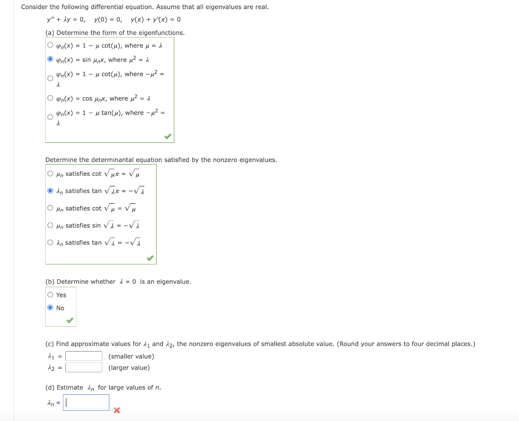 Solved Consider the following differential equation. Assume | Chegg.com