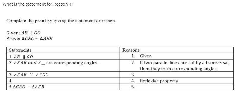 Solved What Is The Statement For Reason 4 Complete The Chegg
