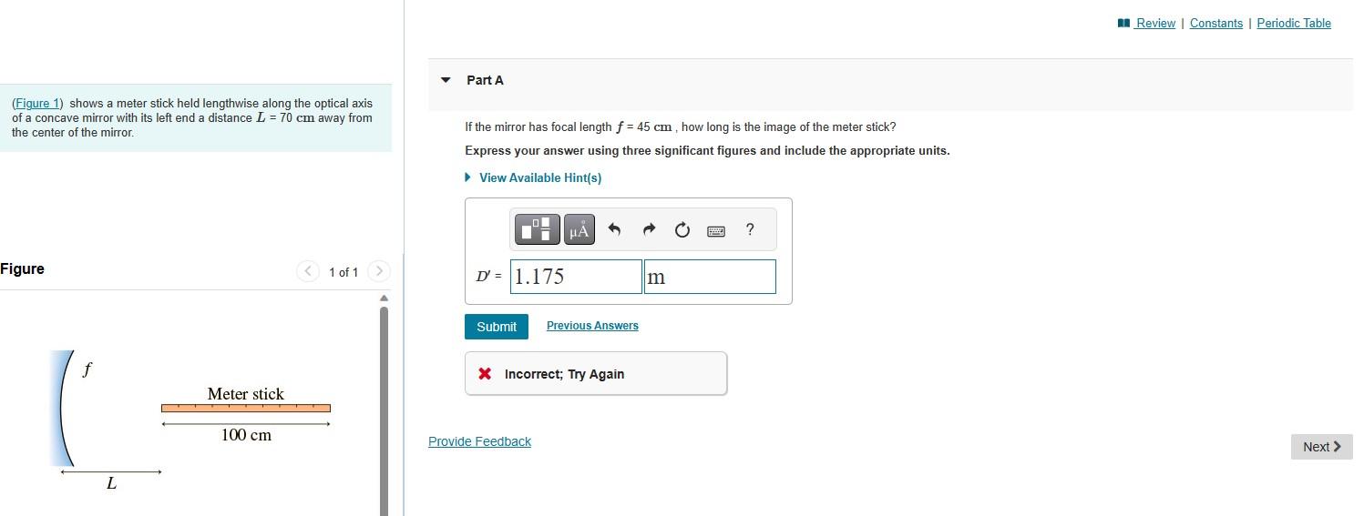 Solved (Figure 1) shows a meter stick held lengthwise along | Chegg.com