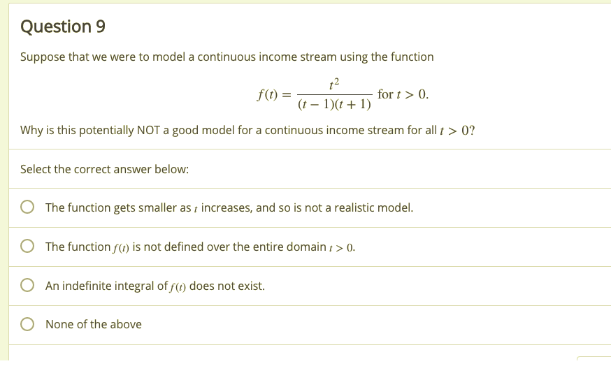 Solved Question 2 Someone invests a constant stream of $450 | Chegg.com