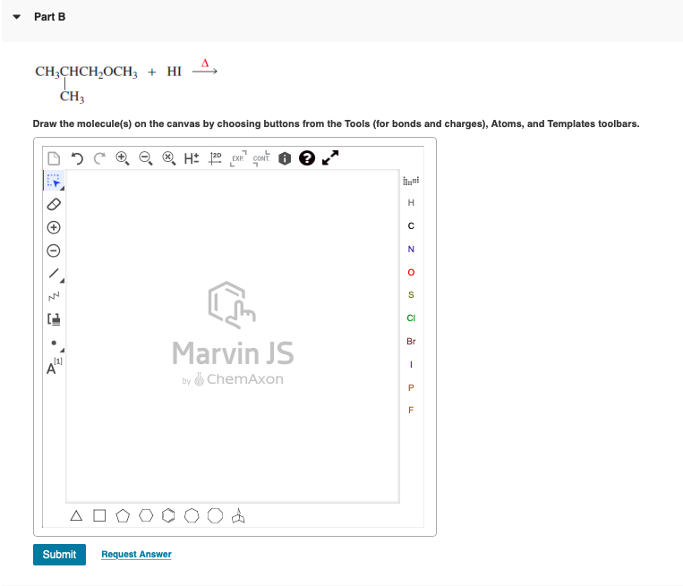 Solved Draw the molecule(s) ﻿on the canvas by choosing | Chegg.com