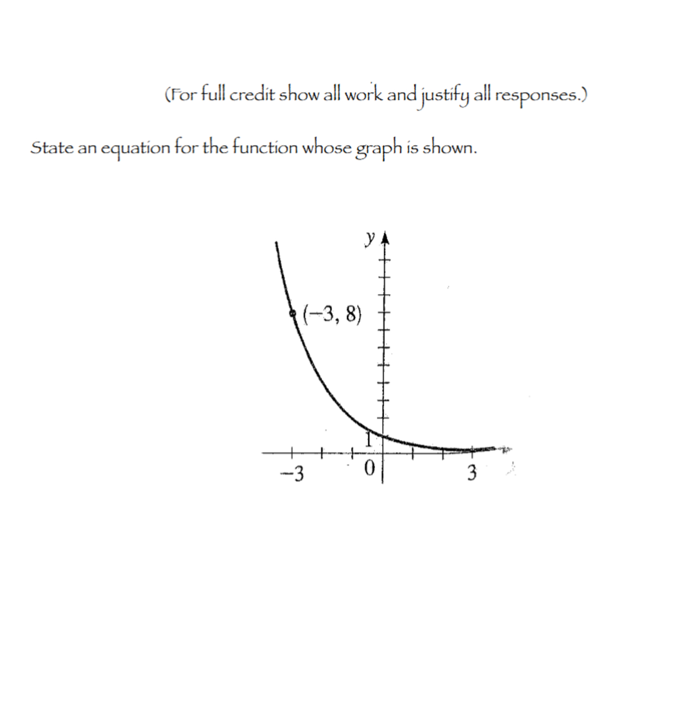 Solved (For full credit show all work and justify all | Chegg.com