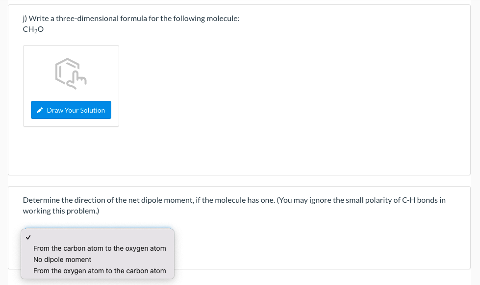 Solved f) Write a three-dimensional formula for the | Chegg.com