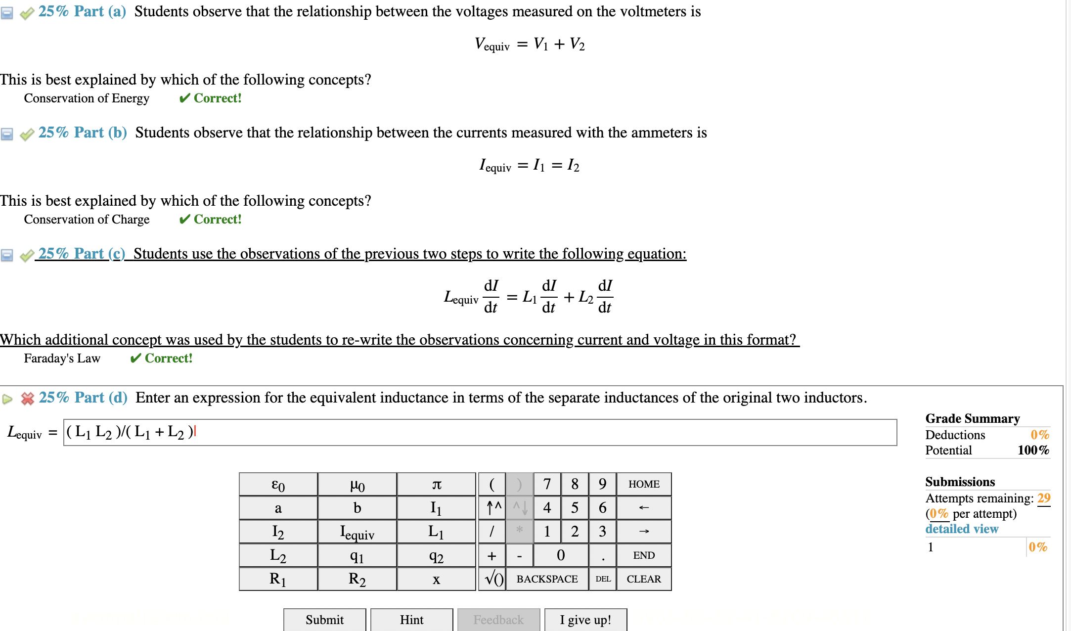 Solved (13\%) Problem 5: In order to investigate equivalent | Chegg.com