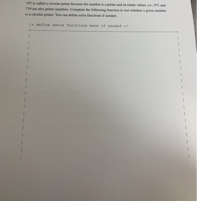 Solved 197 is called a circular prime because the number is | Chegg.com