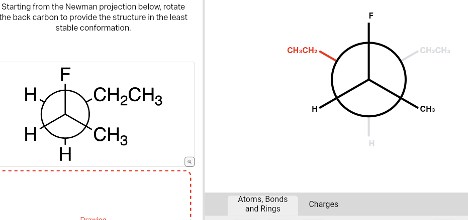 Solved Starting from the structure below, rotate the back | Chegg.com