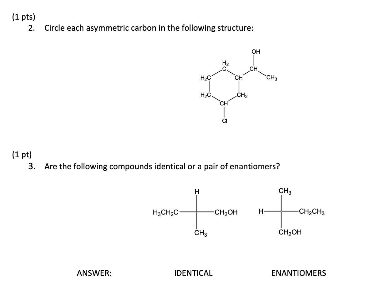 Solved 8. Indicate the configuration of each of the | Chegg.com