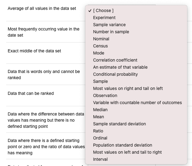 Solved Match the best answer on the right to the item on the | Chegg.com