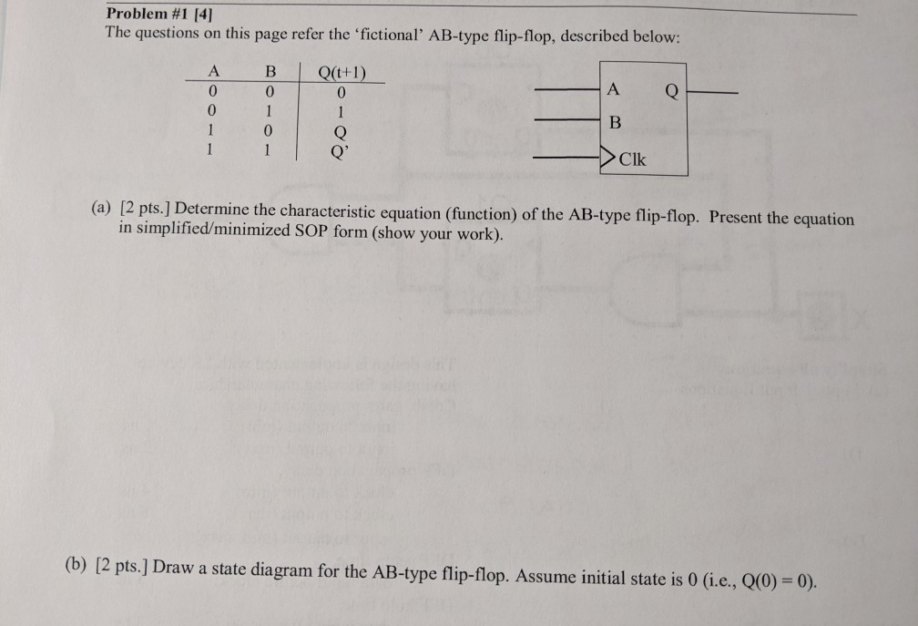 Solved Problem #1 [4] The questions on this page refer the | Chegg.com