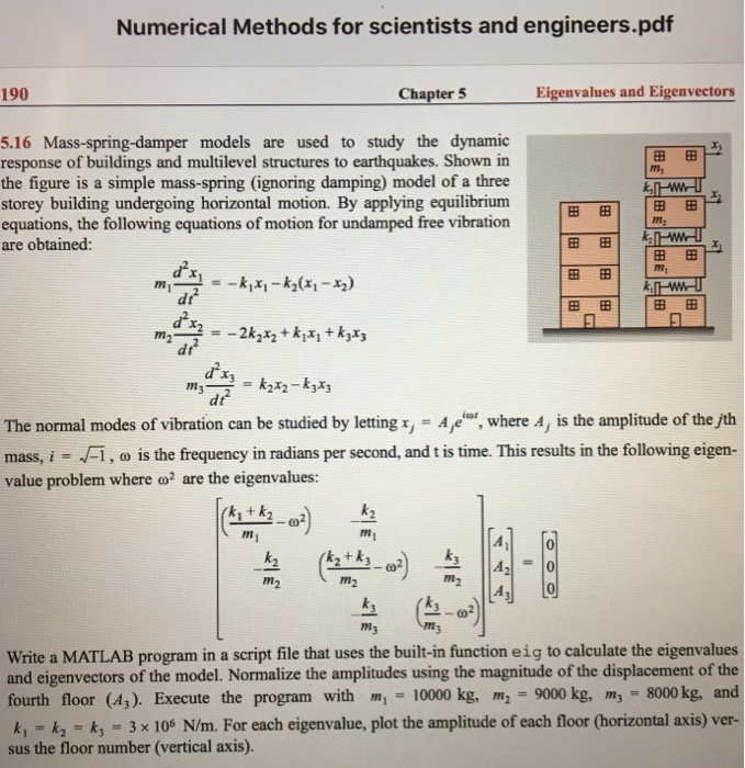 Write A Matlab Program In A Script File That Uses The