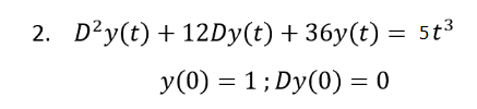 Solved Determine the total solution given the following | Chegg.com