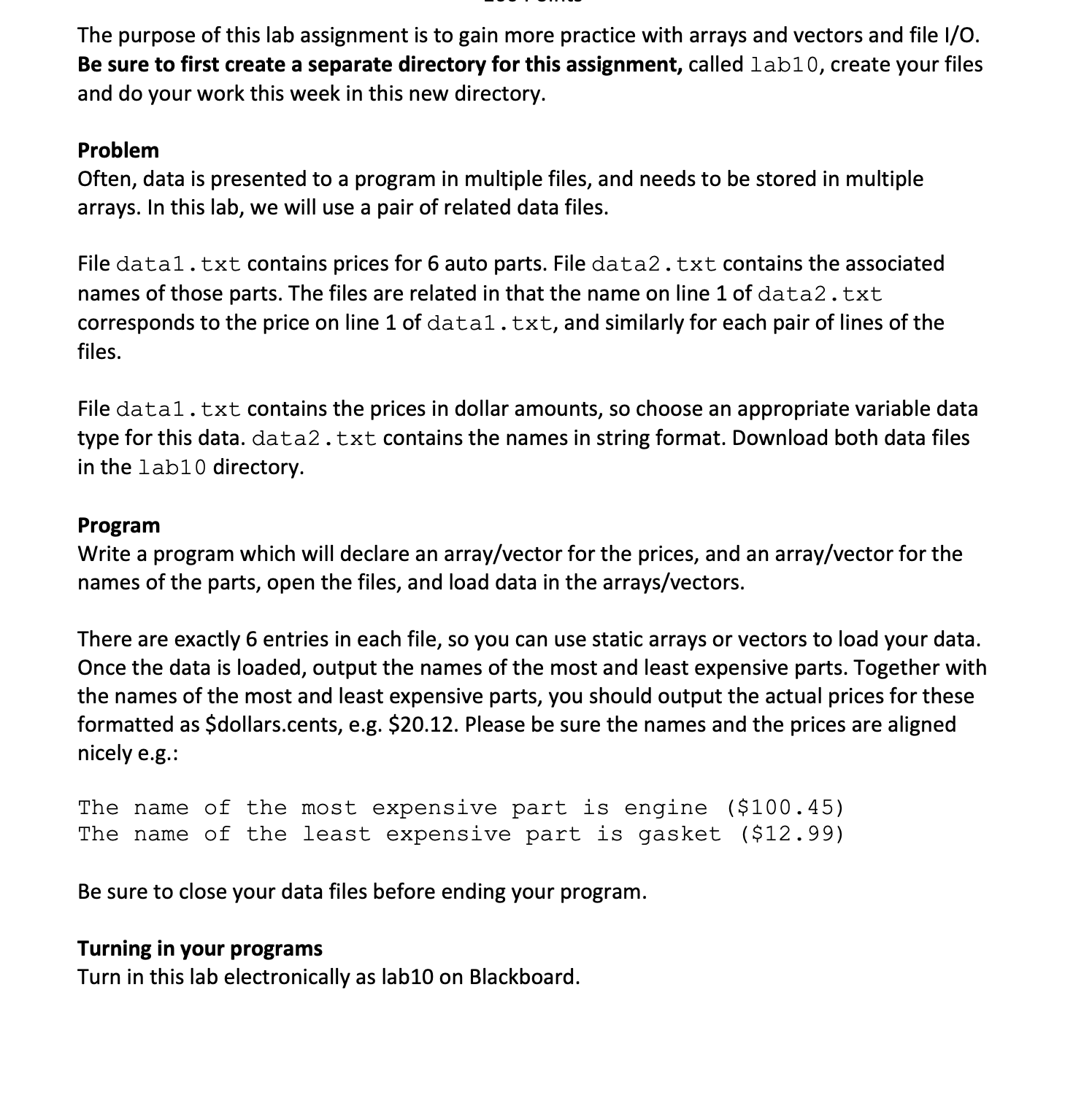 The purpose of this lab assignment is to gain more | Chegg.com