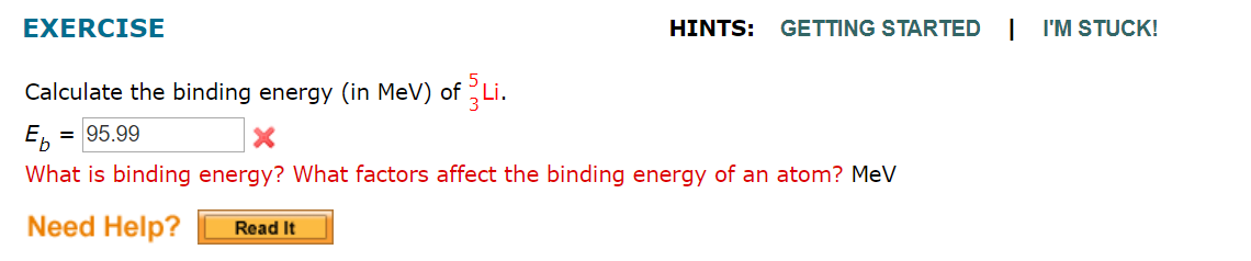 Solved EXERCISE HINTS: GETTING STARTED | I'M STUCK! Ep = | Chegg.com