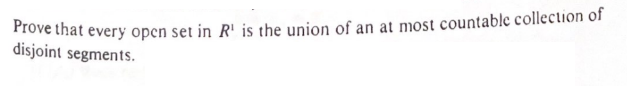 Solved Prove that every open set in R1 is the union of an at | Chegg.com