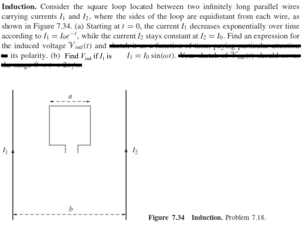 Solved Induction. Consider the square loop located between | Chegg.com