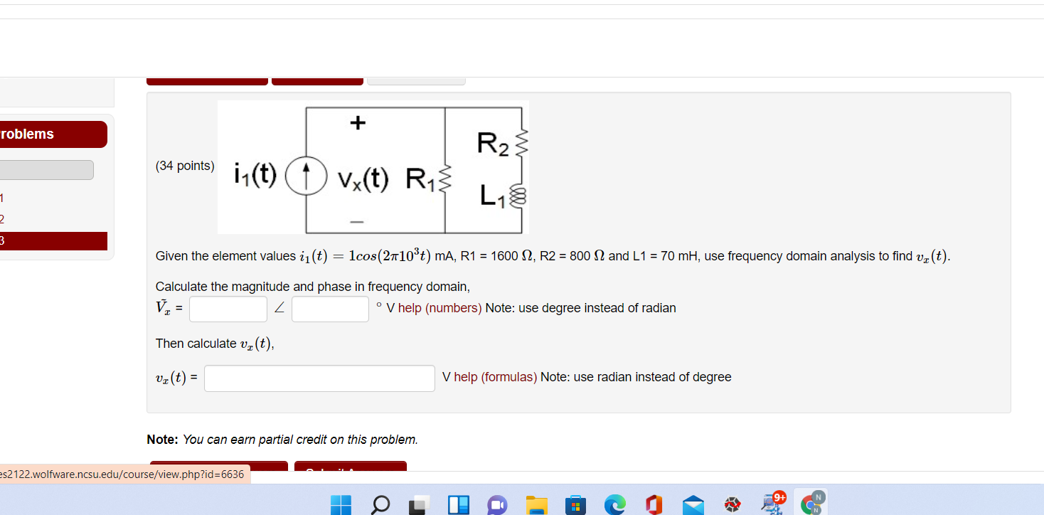 Solved + roblems R2 (34 points) if1 in(t) ( vx(t) RS 1 L1$ 2 | Chegg.com Solved + roblems R2 (34 points) if1 in(t) ( vx(t) RS 1 L1$ 2 | Chegg.com