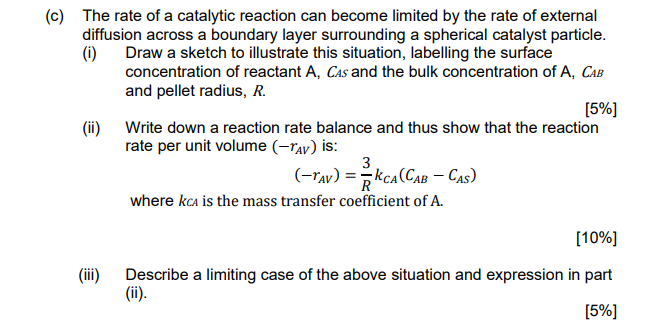 Solved (c) The rate of a catalytic reaction can become | Chegg.com