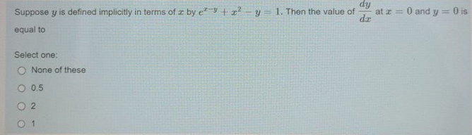 Solved Suppose y is defined implicitly in terms of x by | Chegg.com