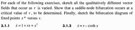 Solved For each of the following exercises, sketch all the | Chegg.com