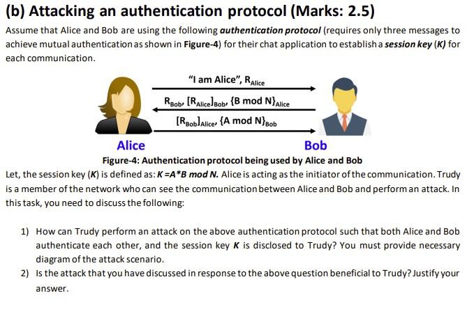 Solved Q5. Designing a Secure Authentication Protocol for a | Chegg.com