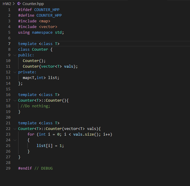 Solved The compiler says "No template named X", but I have | Chegg.com