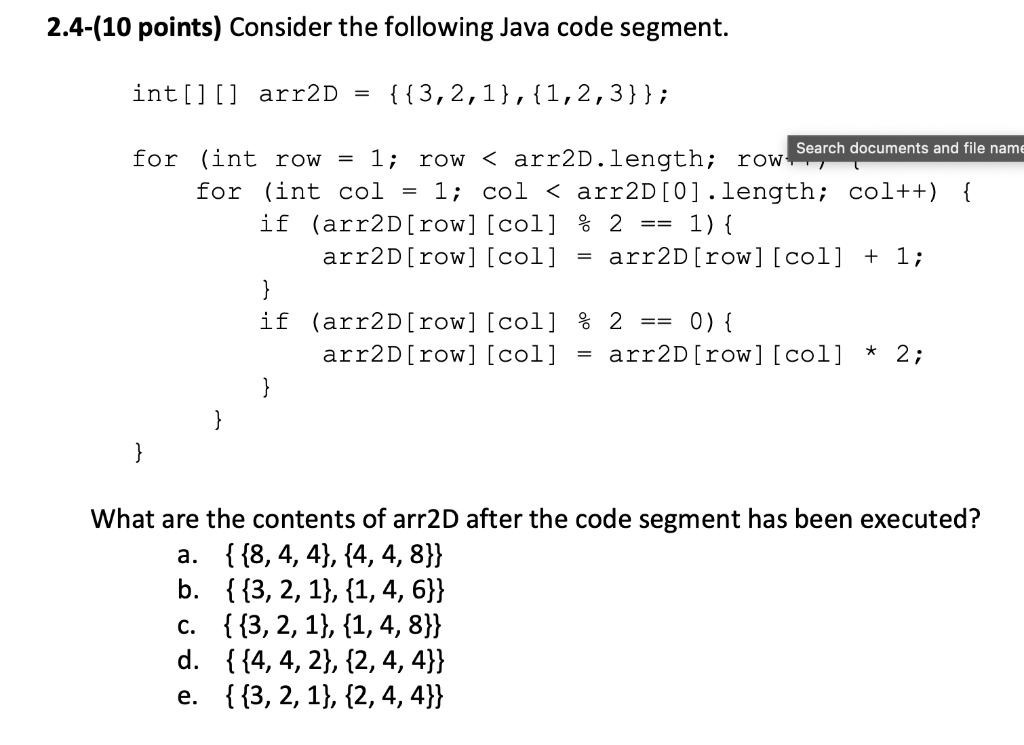 Solved Java! show all the works plus explain step by step | Chegg.com