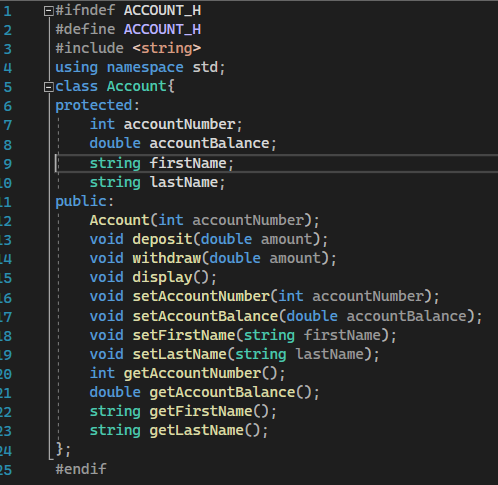 Solved This program extends the previous Accounts program. | Chegg.com