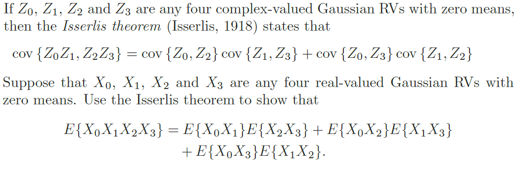 Solved If Z0, 21, Z2 and Z3 are any four complex-valued | Chegg.com