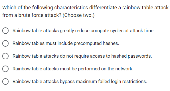 Solved Which of the following characteristics differentiate | Chegg.com