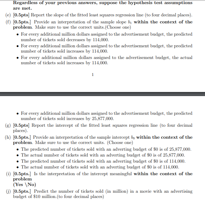 1. Ticket sales To maximize the profit that results | Chegg.com