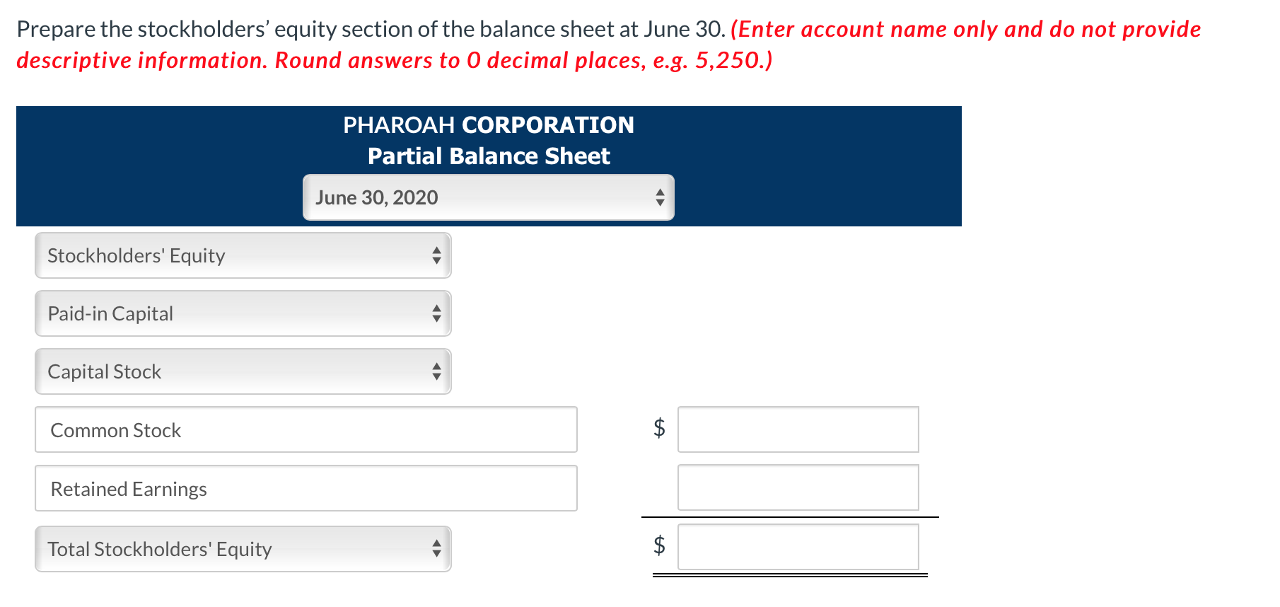 Solved On January 1, 2020, Pharoah Corporation had the | Chegg.com
