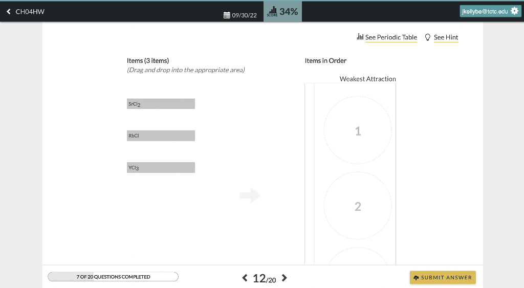 Solved Items ( 3 items) (Drag and drop into the appropriate | Chegg.com