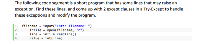 Solved The Following Code Segment Is A Short Program That 1313