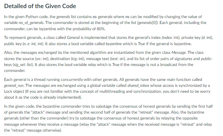 The given Python code (available here) simulates the | Chegg.com